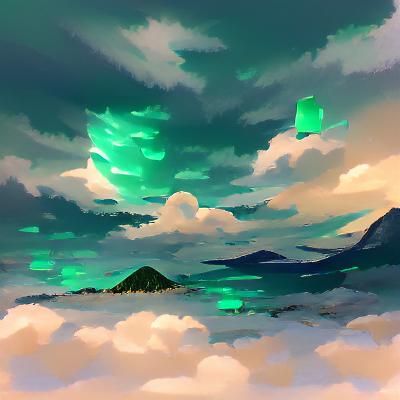 Emerald skies - AI Generated Artwork - NightCafe Creator