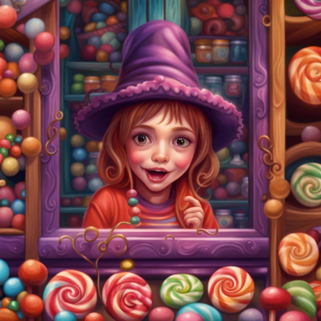 Magical Candy Shop, Vibrant, detailed, and tasty-looking creations ...