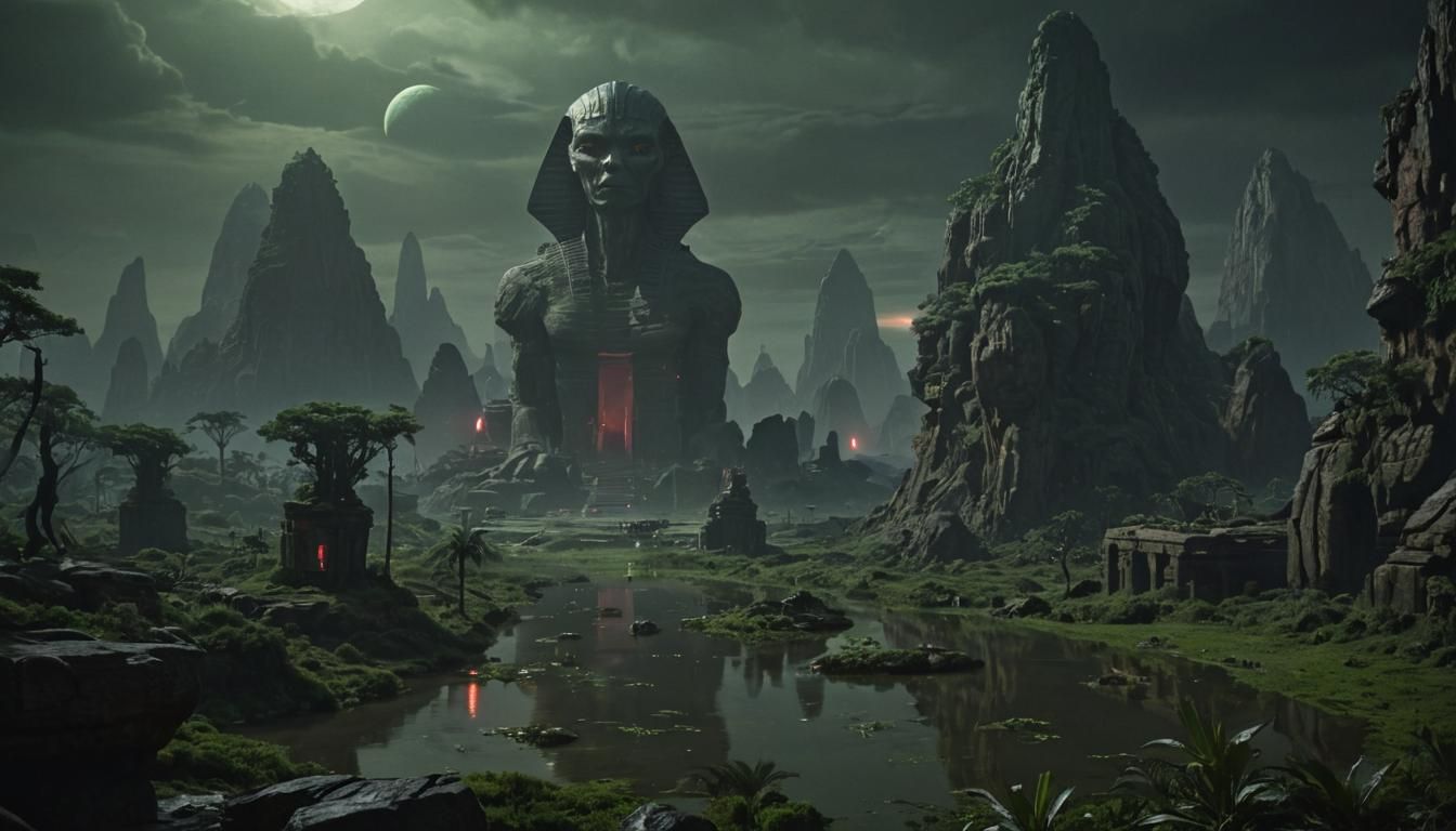 Alien Planet - AI Generated Artwork - NightCafe Creator