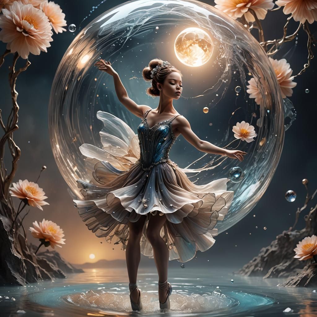 The Sunrise Bubble Ballet. - AI Generated Artwork - NightCafe Creator