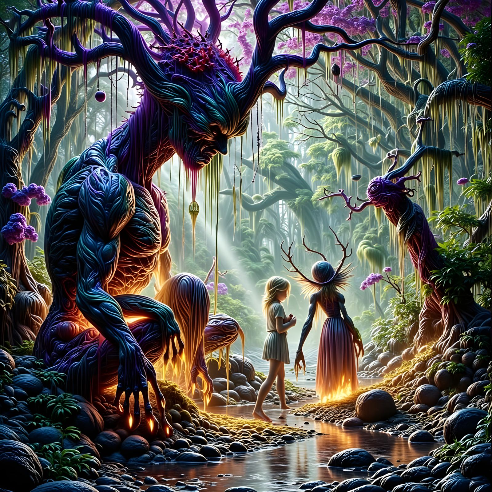 Fantasy of Living Trees & Fae Who Care for Them