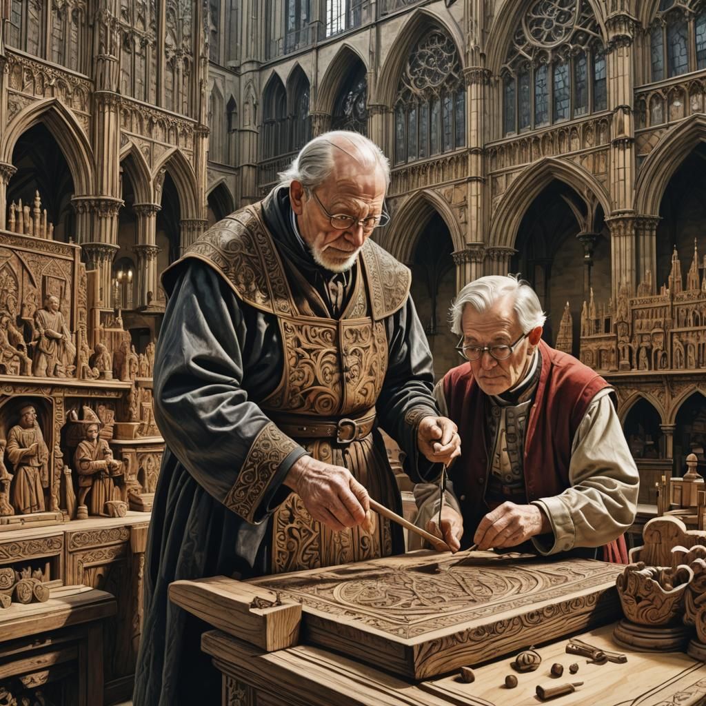 No age limit to learn with a master - AI Generated Artwork - NightCafe ...