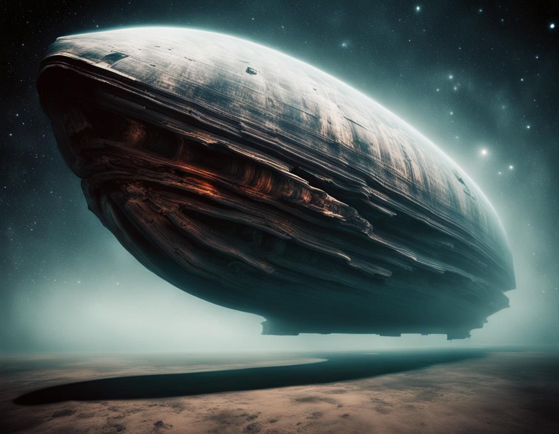 Haunting interstellar ship - AI Generated Artwork - NightCafe Creator