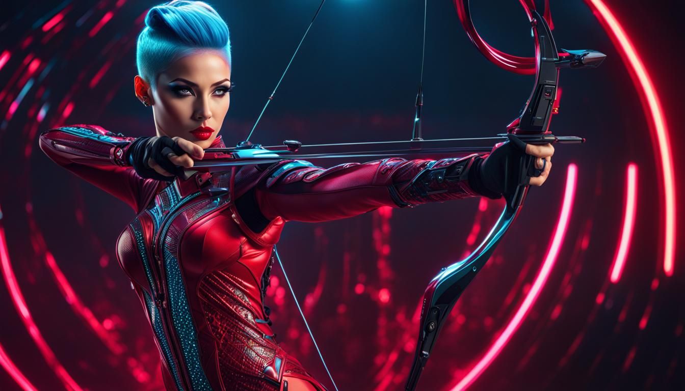 Cyber Archer 1 - AI Generated Artwork - NightCafe Creator
