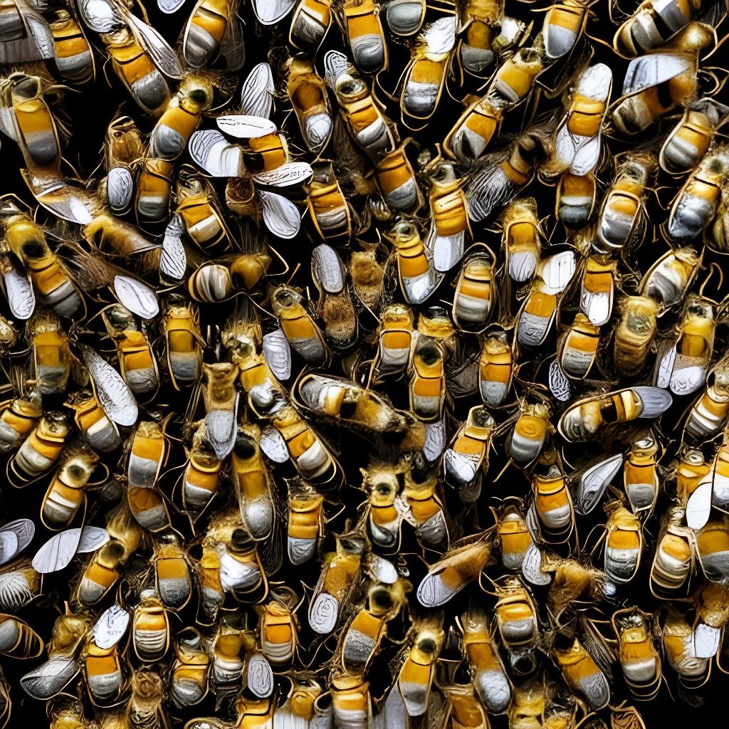 A swarm of bees - AI Generated Artwork - NightCafe Creator