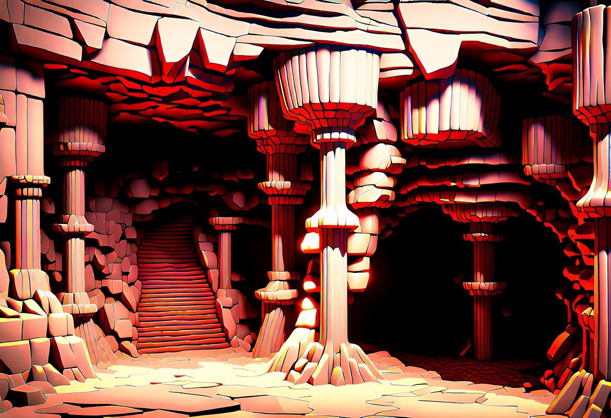 Hellish cavern - AI Generated Artwork - NightCafe Creator
