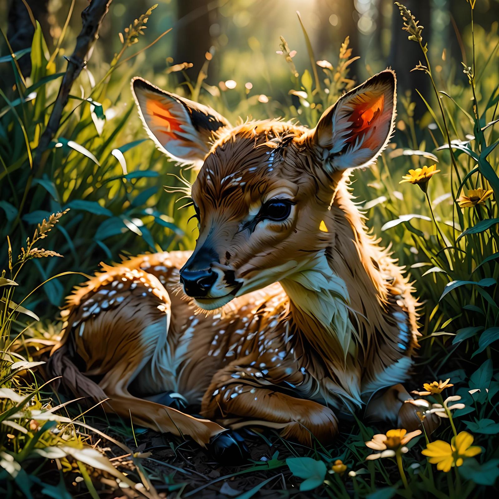 Fresh Morning Fawn - AI Generated Artwork - NightCafe Creator