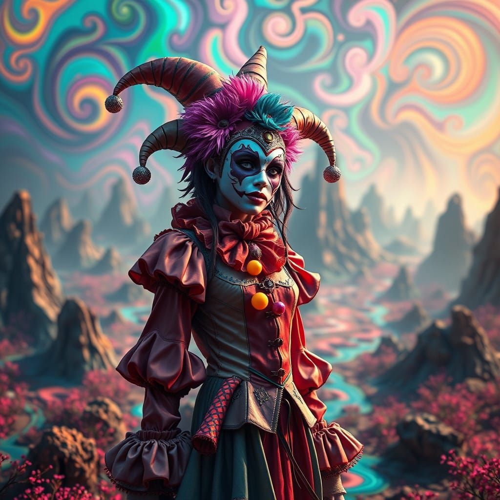 Whimsical Female Jester 1 - Whimsical Female Jester 1