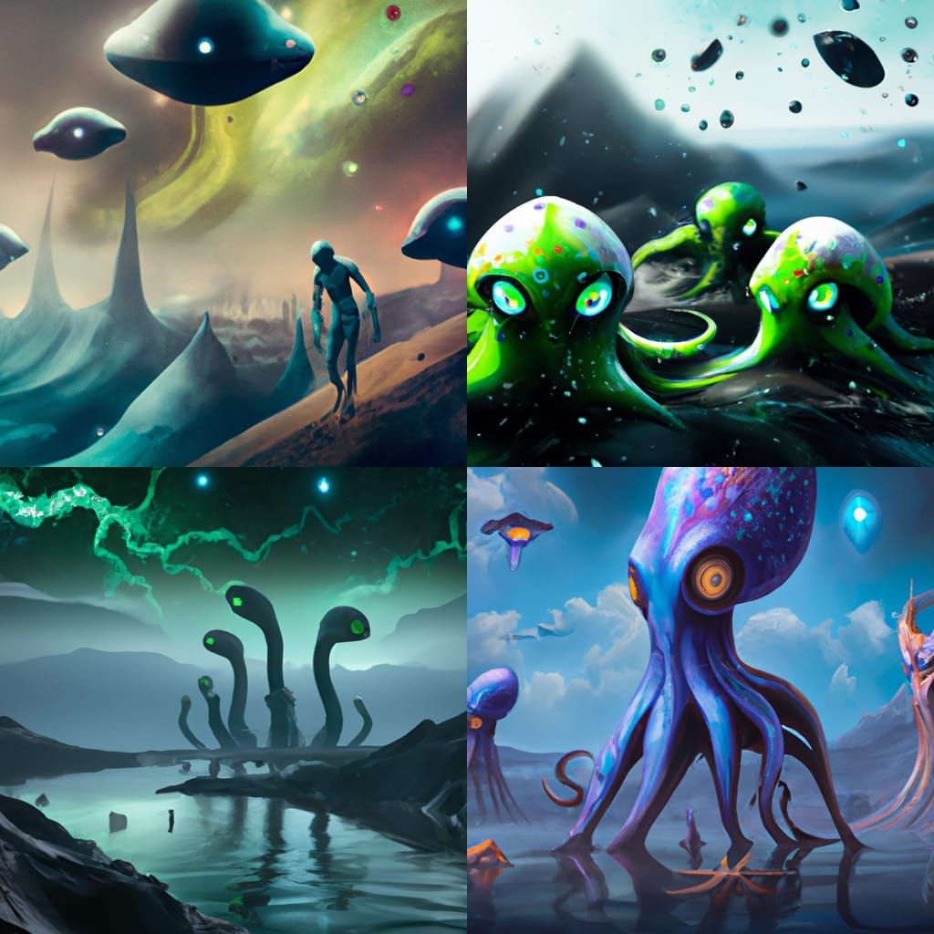 aliens - AI Generated Artwork - NightCafe Creator