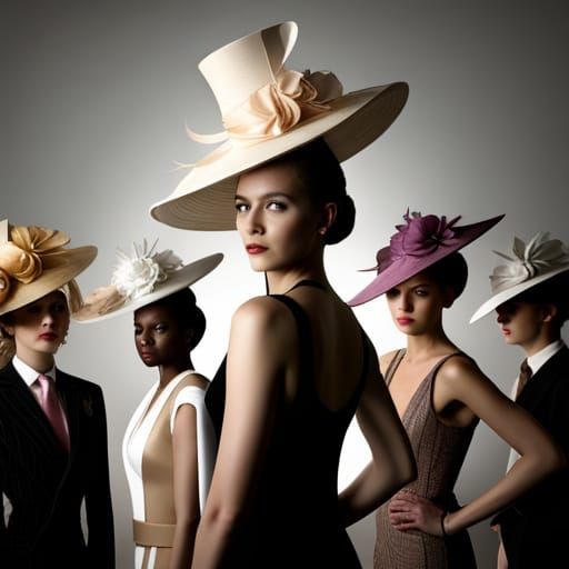 A room full of beautiful models women, all wearing Kentucky Derby or ...