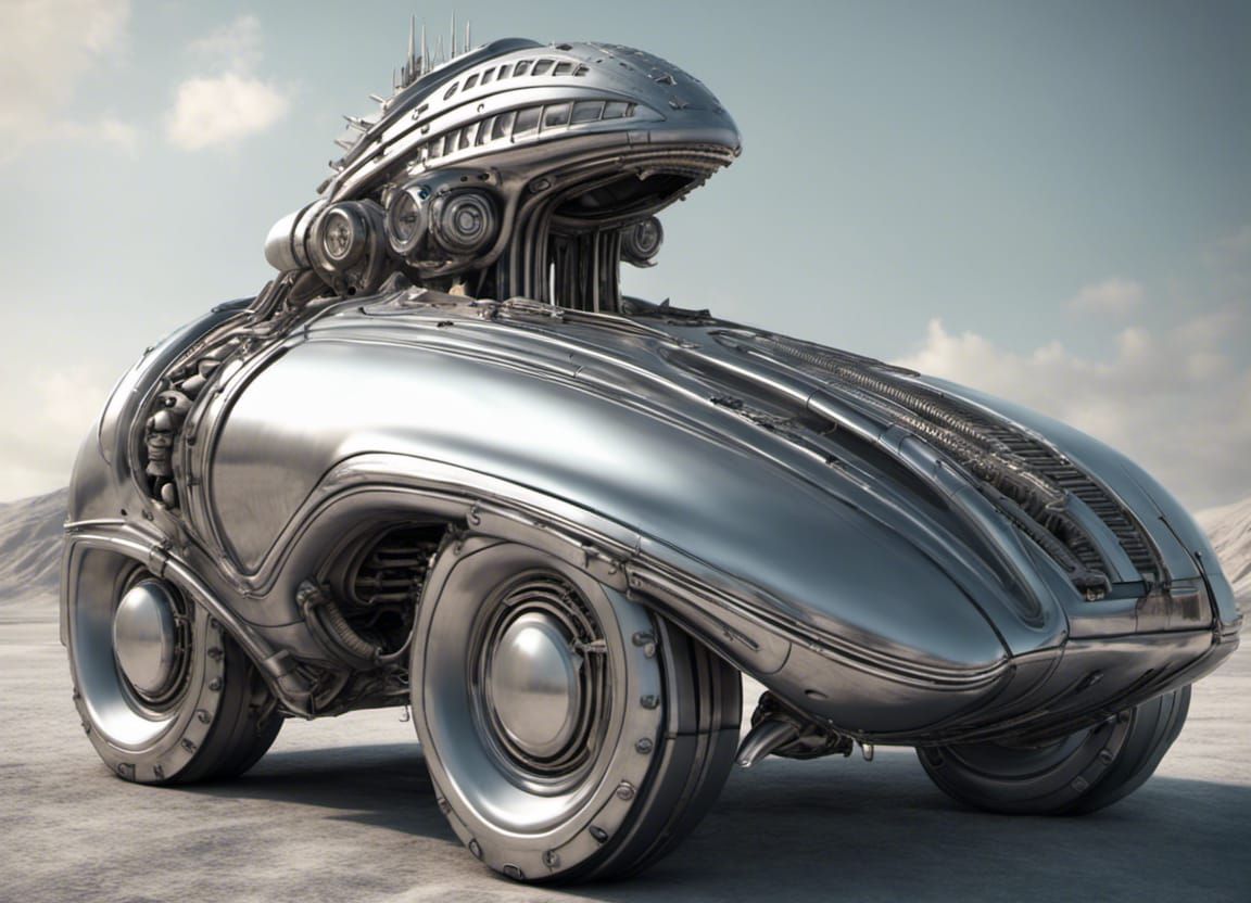 1950s sci fi alien car : r/nightcafe