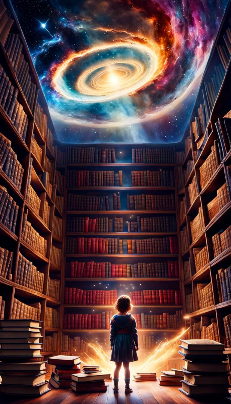 Open your mind to the endless knowledge - AI Generated Artwork ...