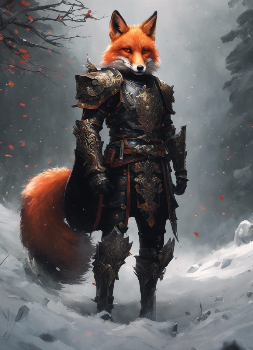 Fox Warrior - AI Generated Artwork - NightCafe Creator