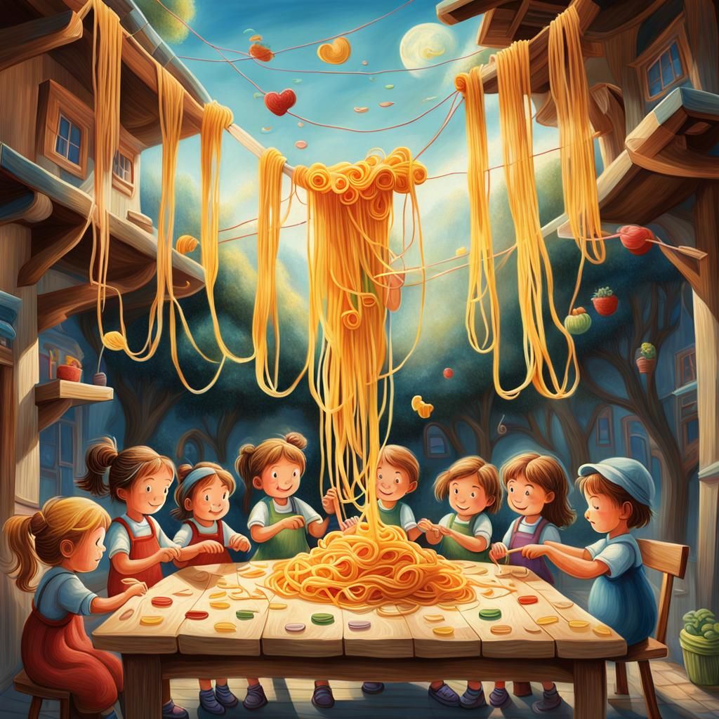 🍝 We ️ Spaghetti 🍝 - AI Generated Artwork - NightCafe Creator