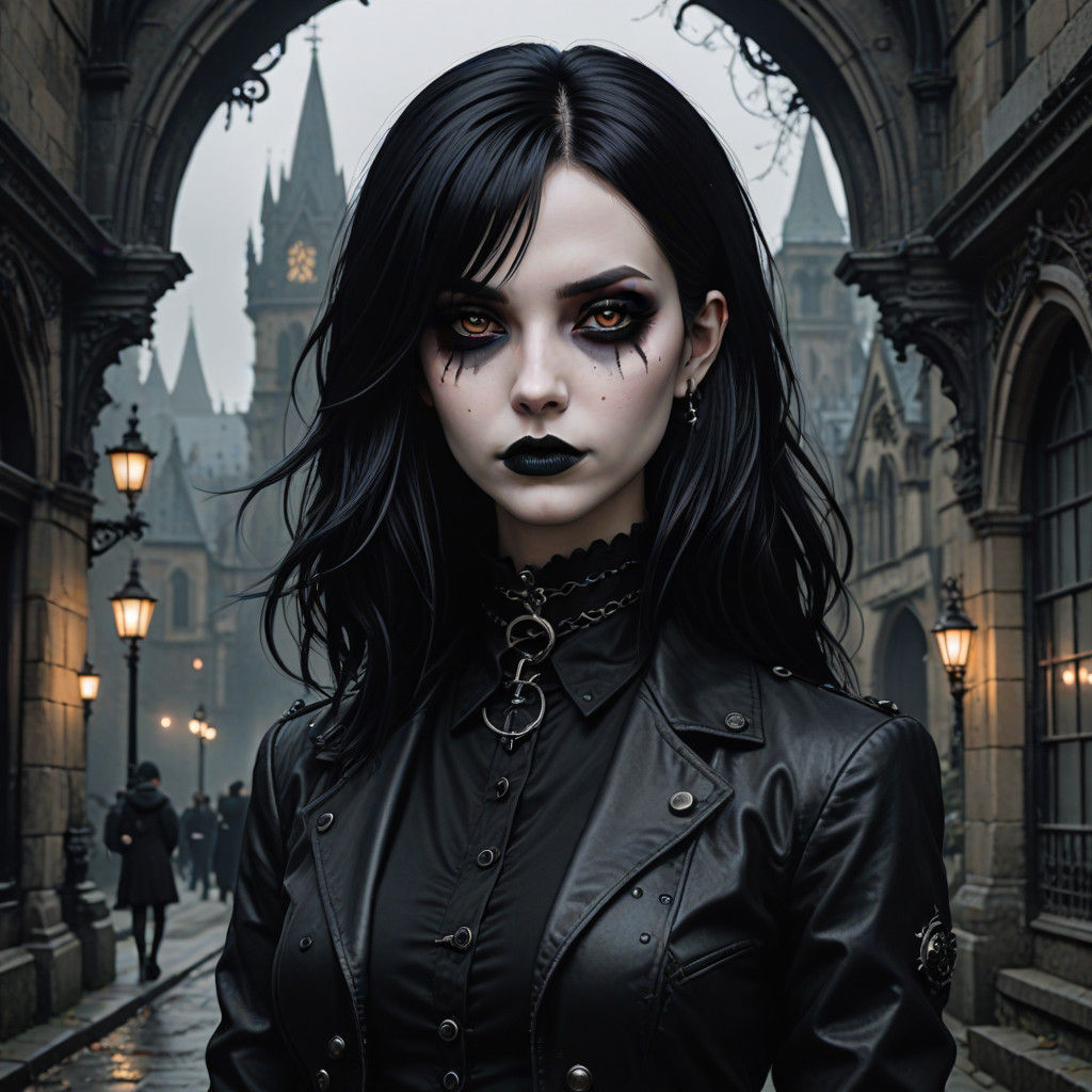Goth Girl Uni - Ethereal Gothic University Student