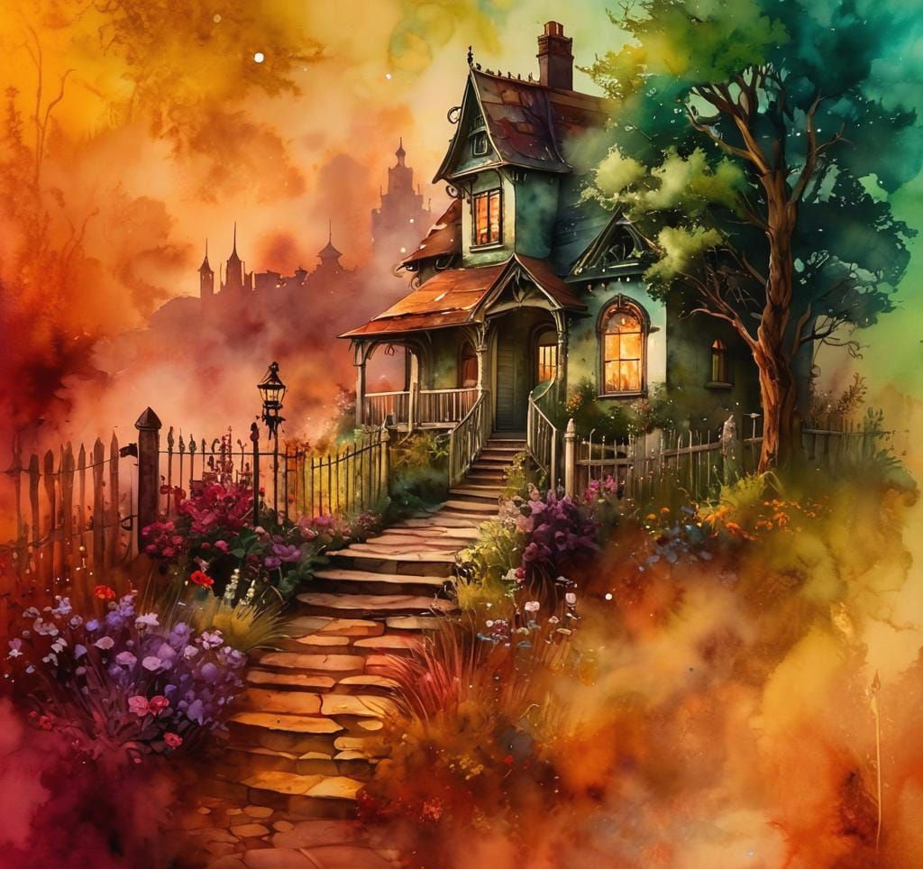 Outskirts - Enchanted Victorian Cottage in Surreal Summer La...