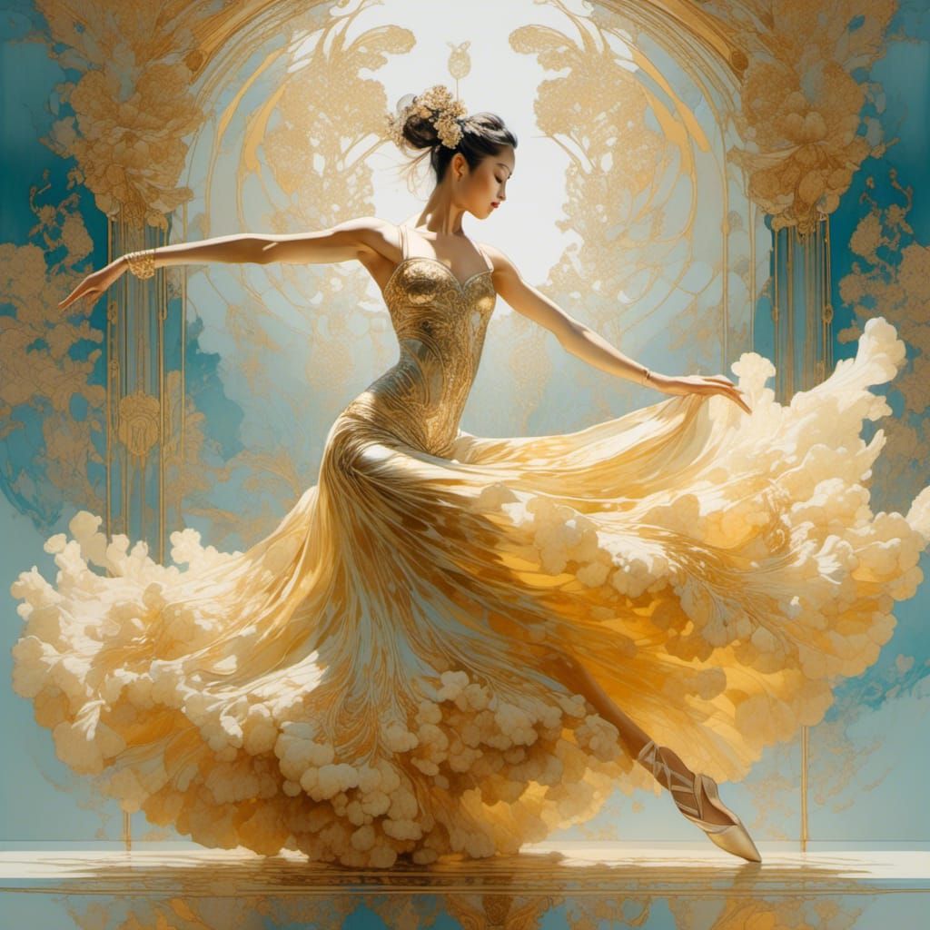 Cauliflower Ballerina - AI Generated Artwork - NightCafe Creator