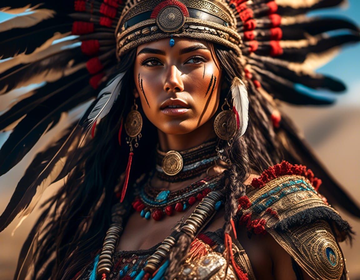 apache woman - AI Generated Artwork - NightCafe Creator