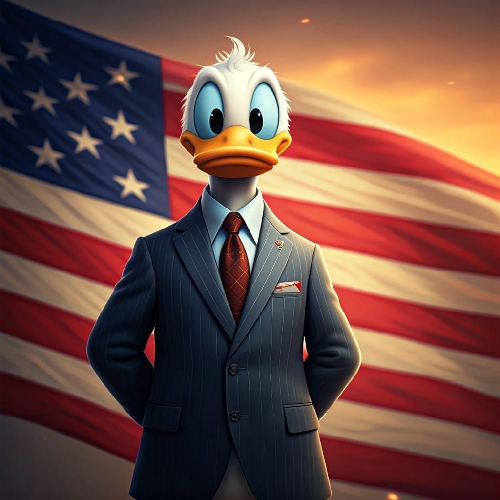 Donald Trump Duck - Trump Duck in Patriotic Glory