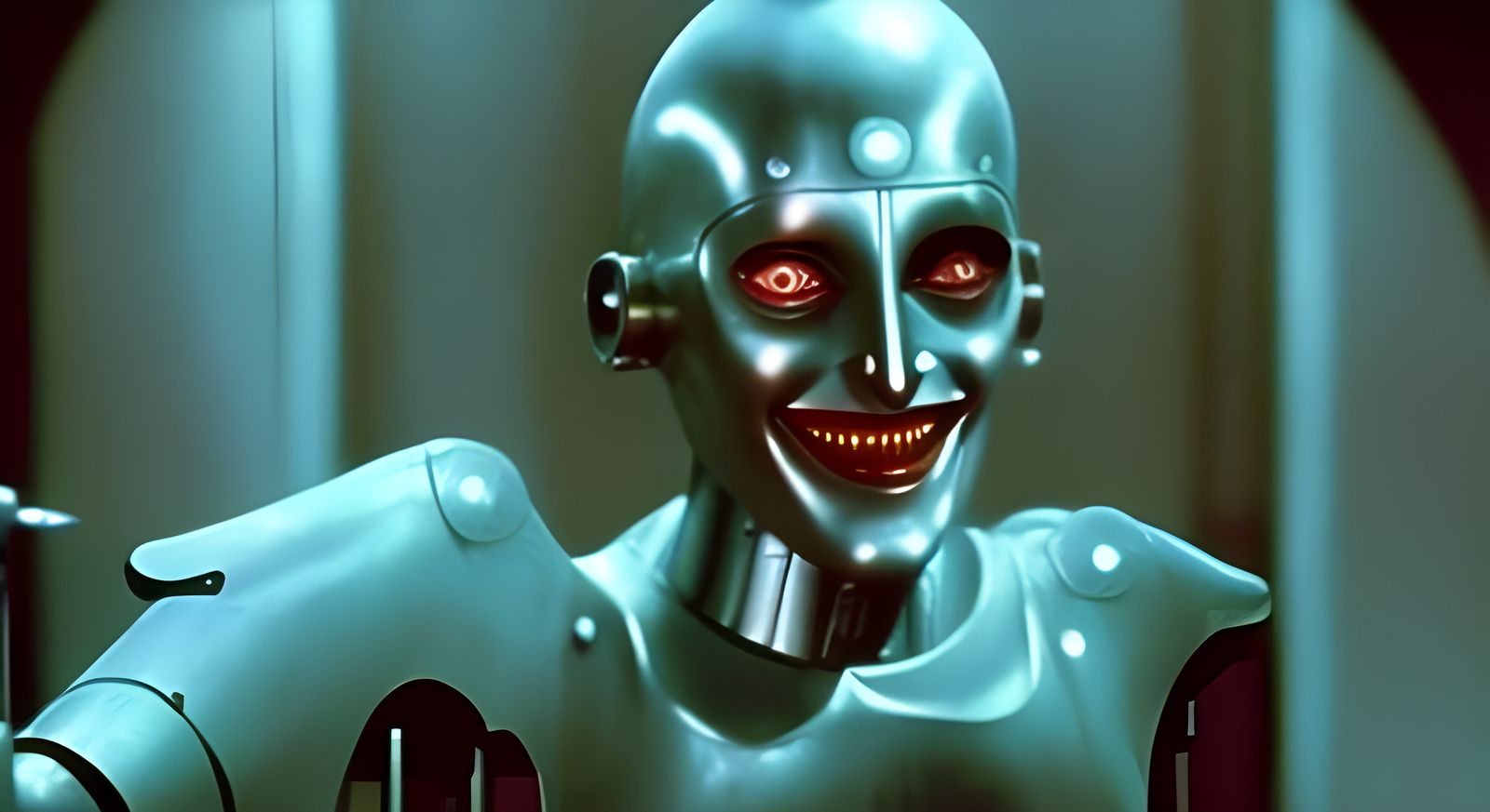 In Fritz Lang's Metropolis, Rotwang, the mad scientist, laughs ...