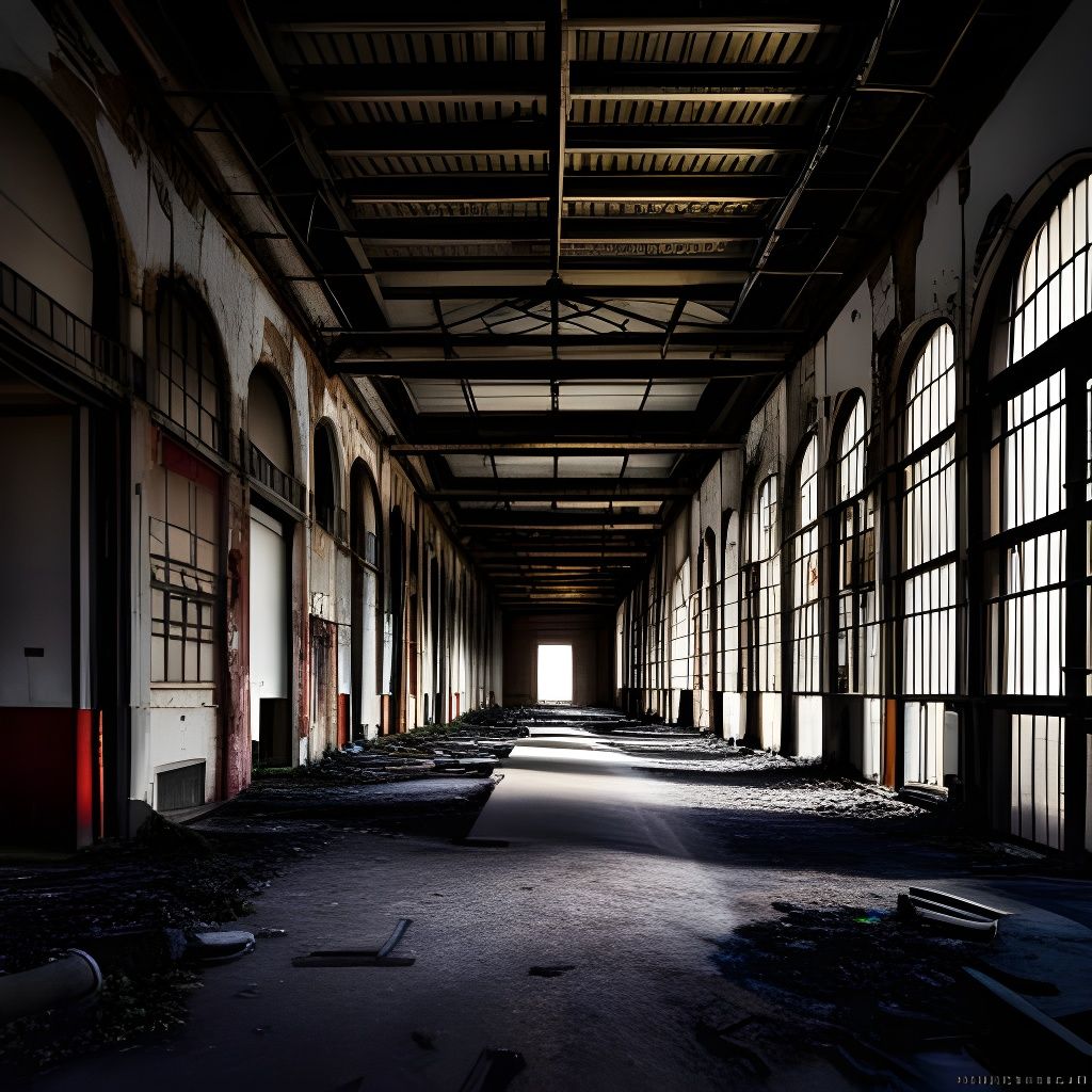 the essence of abandoned buildings, crumbling factories, abandoned ...