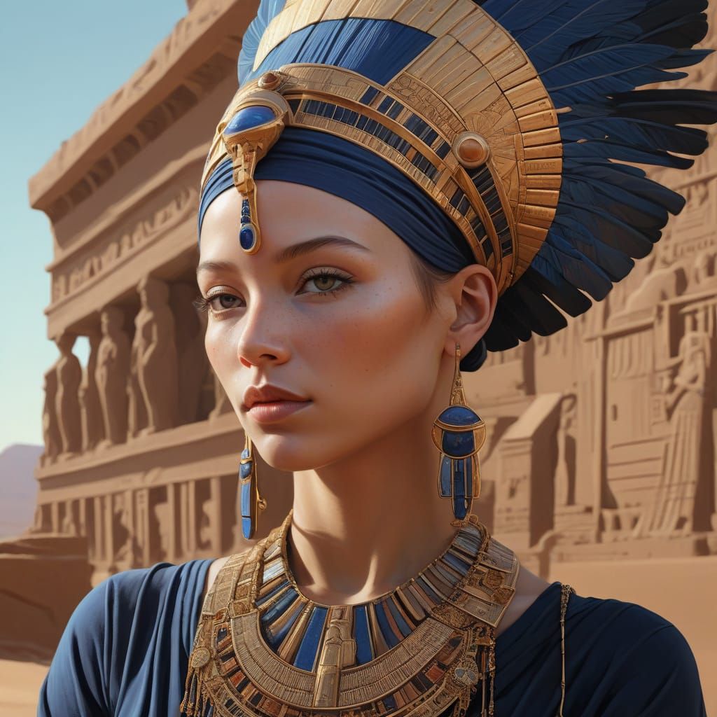 Full body Hyper realistic Hatshepsut, ancient Egypt's most powerful ...