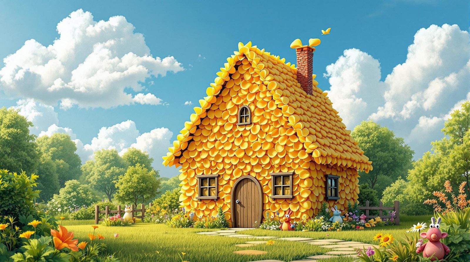 Pringle Shingles - Pringles House Roofed in Crunchy Chips