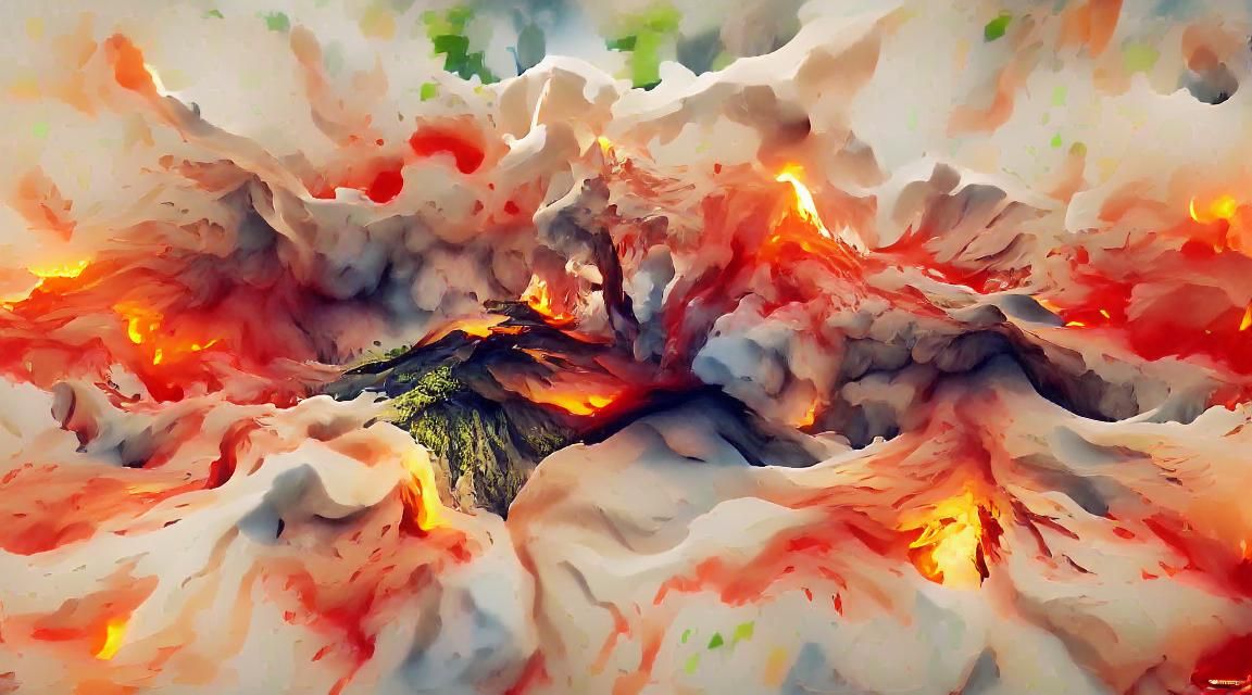 volcano - AI Generated Artwork - NightCafe Creator