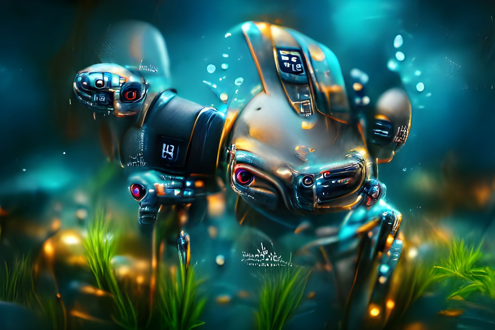 Deep Sea Scanner Bot - AI Generated Artwork - NightCafe Creator