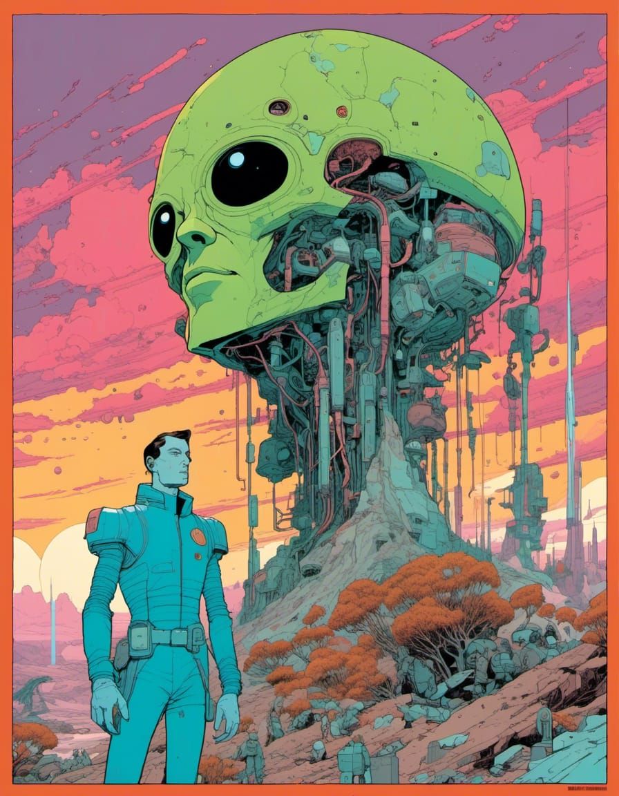 Alien tech monument (outtake) - AI Generated Artwork - NightCafe Creator