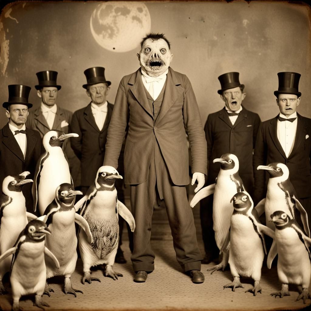 Eldritch Sphenisciform CXV - AI Generated Artwork - NightCafe Creator