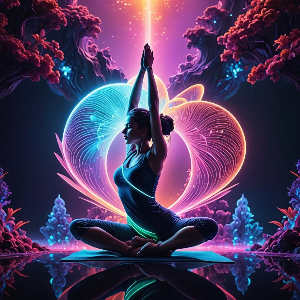 The beauty of yoga - AI Generated Artwork - NightCafe Creator