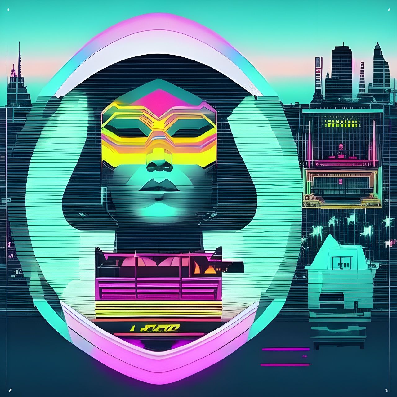 Abstract Futuristic Advert - AI Generated Artwork - NightCafe Creator