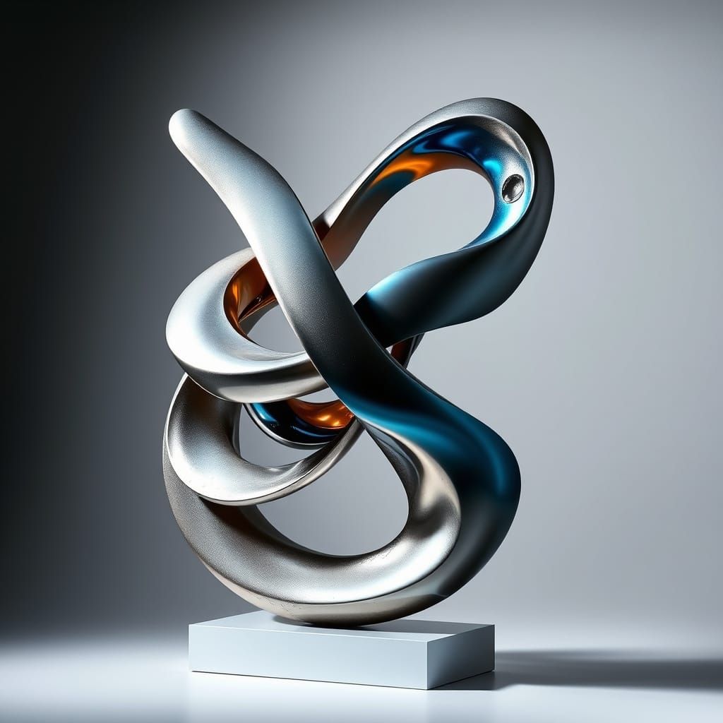 an abstract sculpture - an abstract sculpture