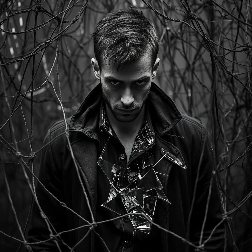 black and white photography nets of conformity can not contain the ...