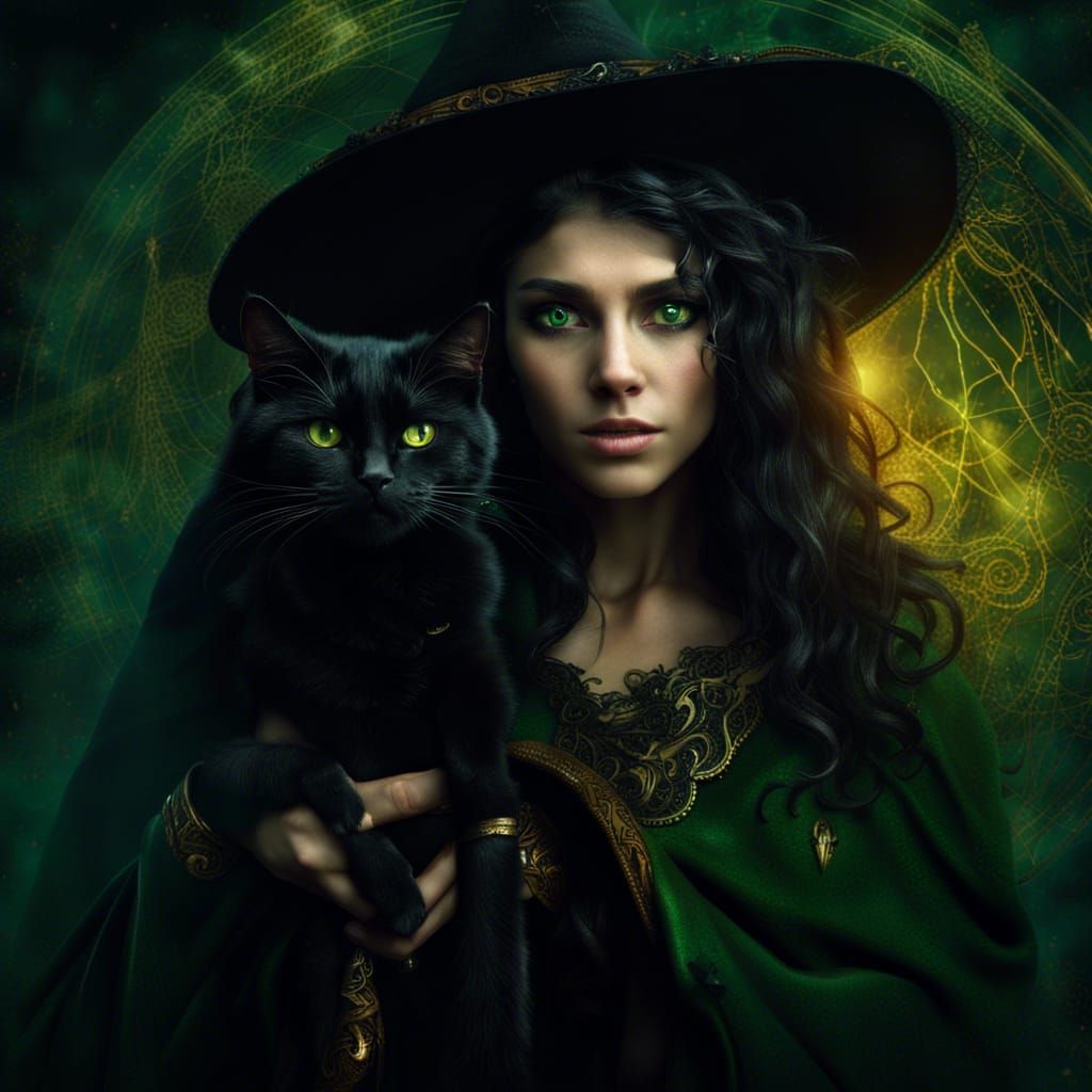 Green Witch - AI Generated Artwork - NightCafe Creator