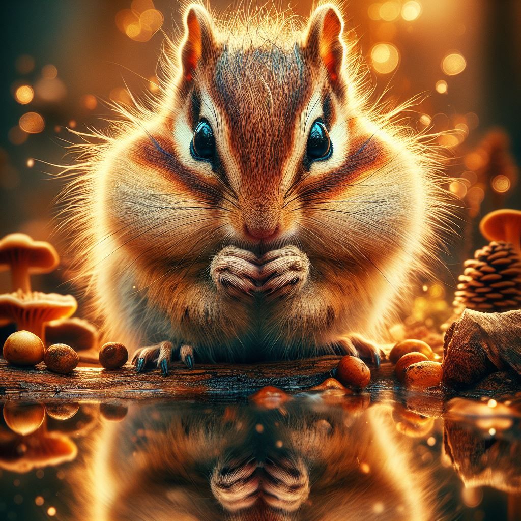 Chipmunk Portrait - AI Generated Artwork - NightCafe Creator