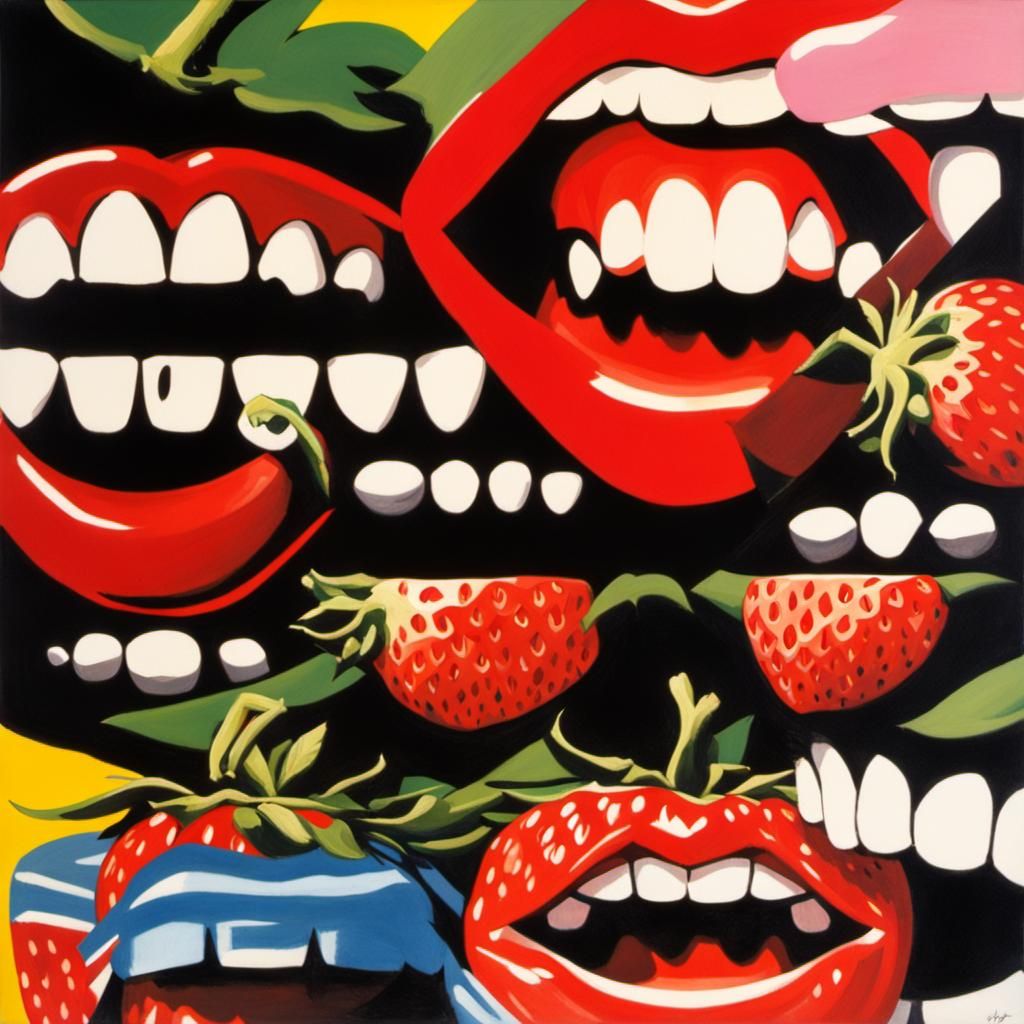 Strawberry Vampire Dreams - AI Generated Artwork - NightCafe Creator