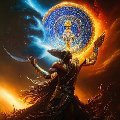 Amun-Ra - God of the sun and air 1 - AI Generated Artwork - NightCafe ...