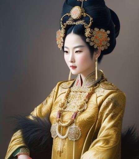 "Qing Dynasty Princess" - AI Generated Artwork - NightCafe Creator