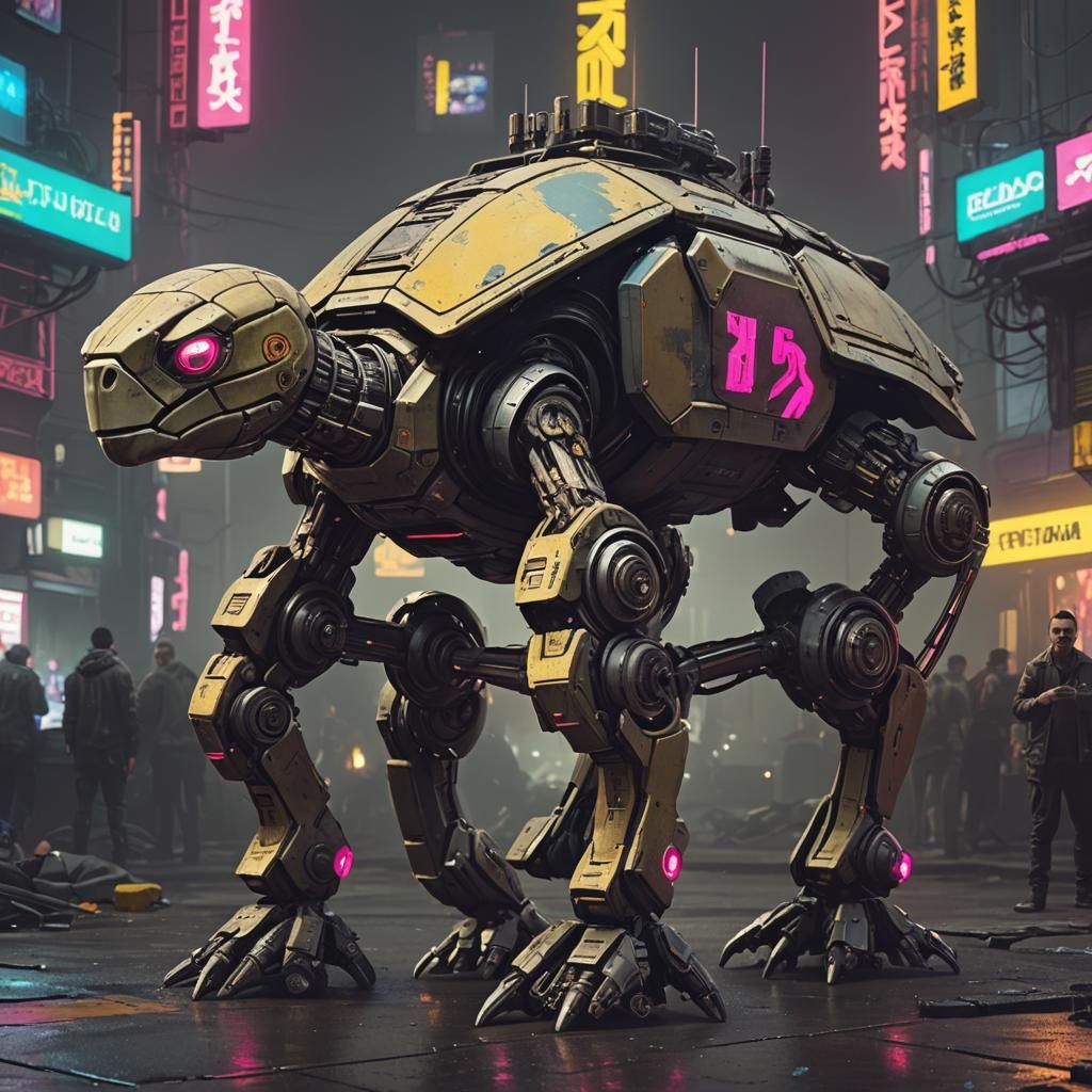 Mech Turtle - AI Generated Artwork - NightCafe Creator
