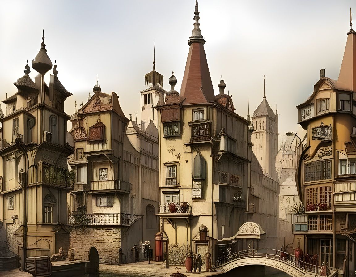 Gothic City - AI Generated Artwork - NightCafe Creator