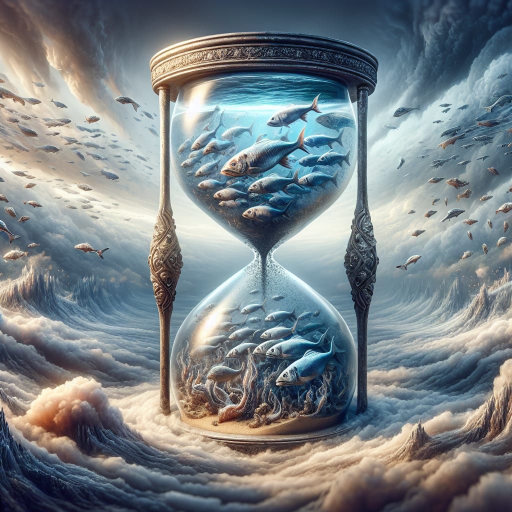 Fish Hourglass - AI Generated Artwork - NightCafe Creator