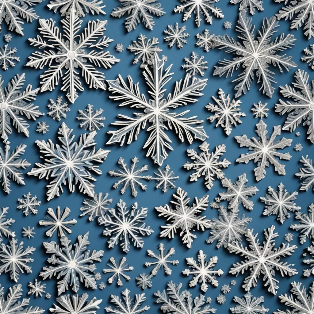 Snowflake Pattern 3 - AI Generated Artwork - NightCafe Creator