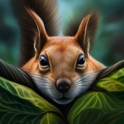 Hello Squirrel : r/nightcafe