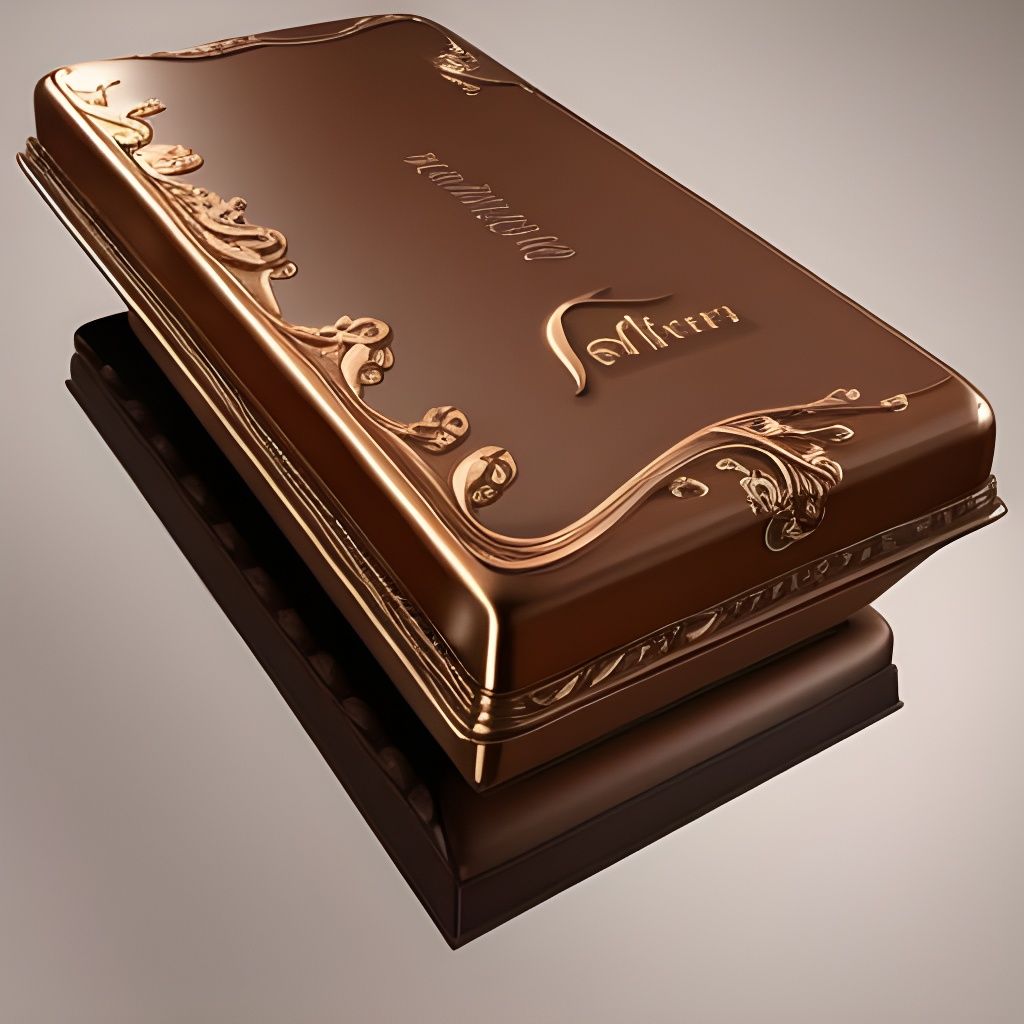 I Have a Soft Spot for Decorated Dark Chocolate - AI Generated Artwork ...