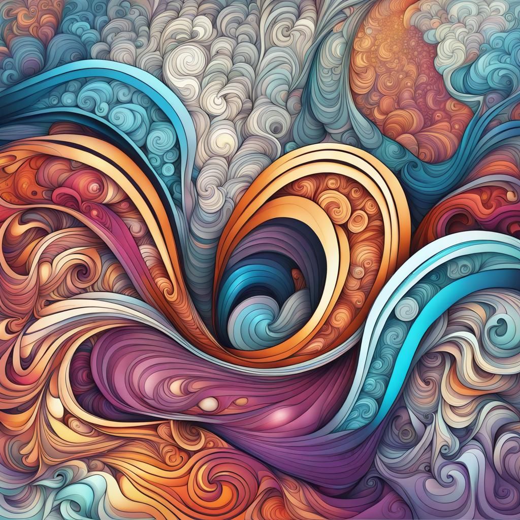 Zen tangle in beautiful bright colors - AI Generated Artwork ... Zen tangle in beautiful bright colors - AI Generated Artwork ...
