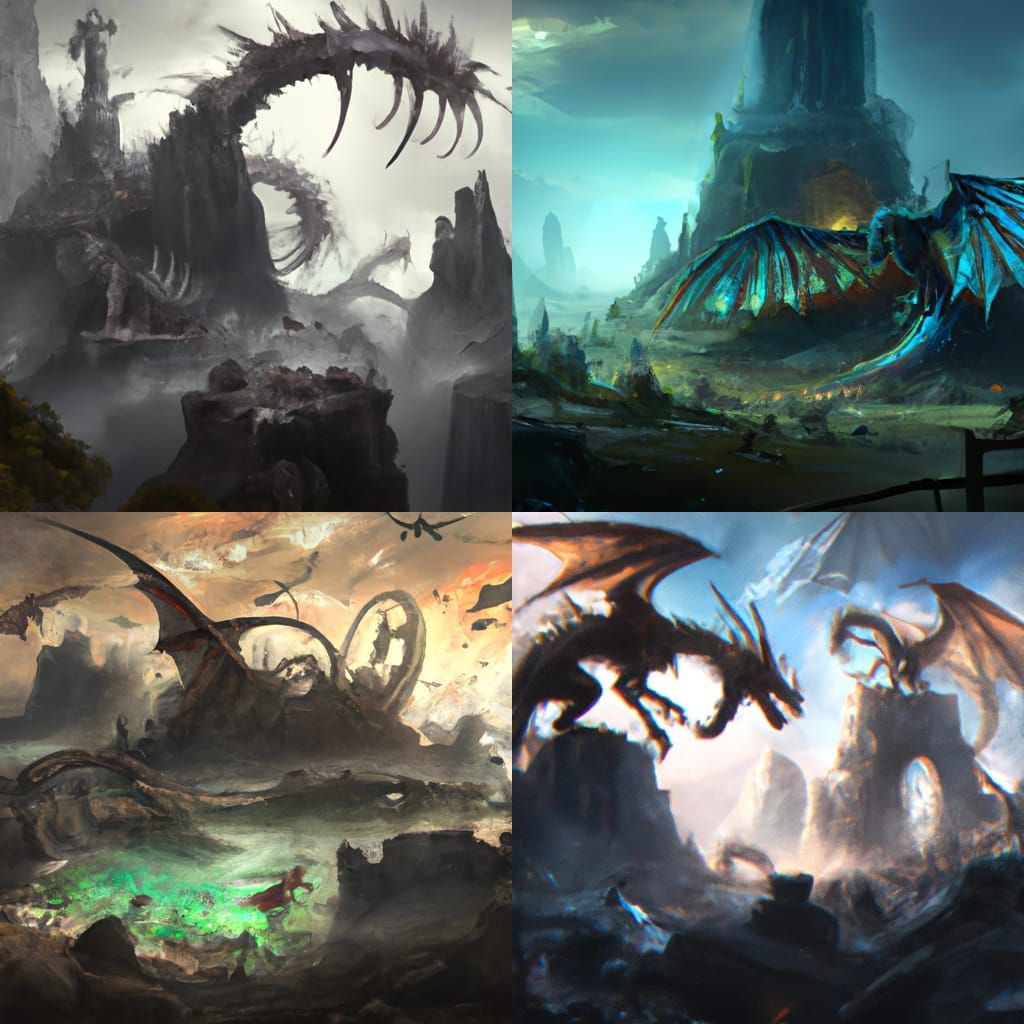 Dragon graveyard - AI Generated Artwork - NightCafe Creator