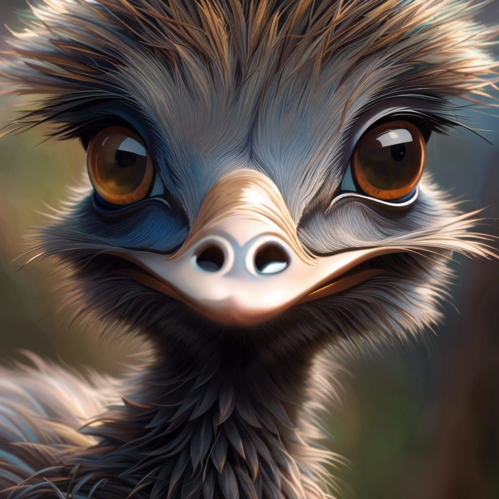 Cute Emu - AI Generated Artwork - NightCafe Creator