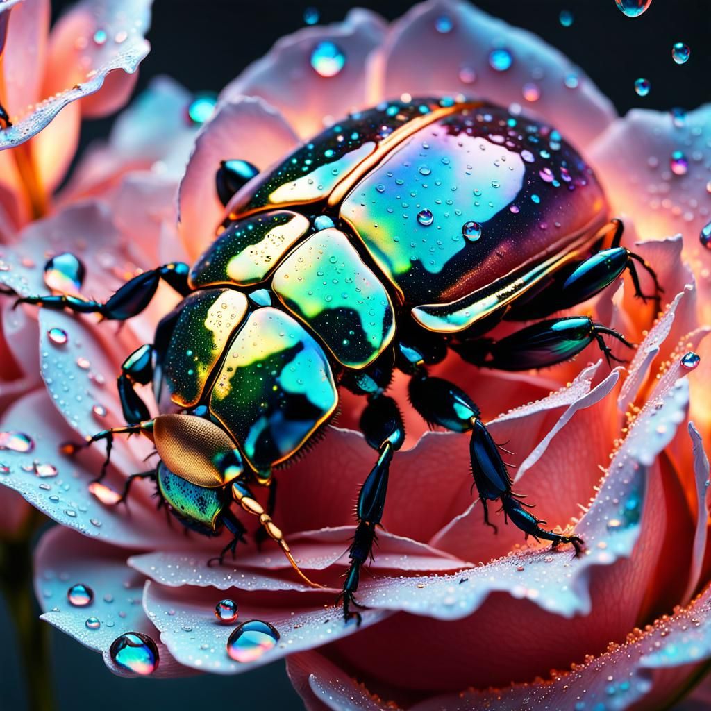 Rose Beetle - AI Generated Artwork - NightCafe Creator